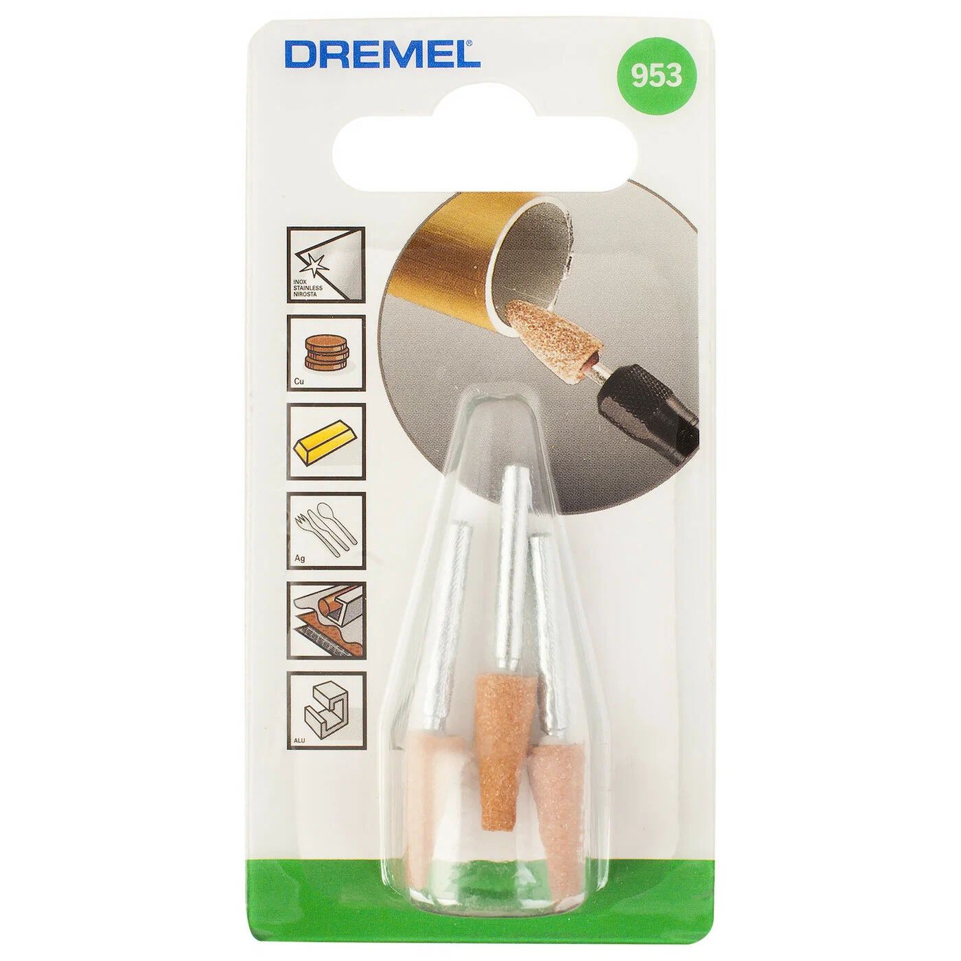 Шлифовальный камень Dremel для заточки цепной пилы (3 шт)