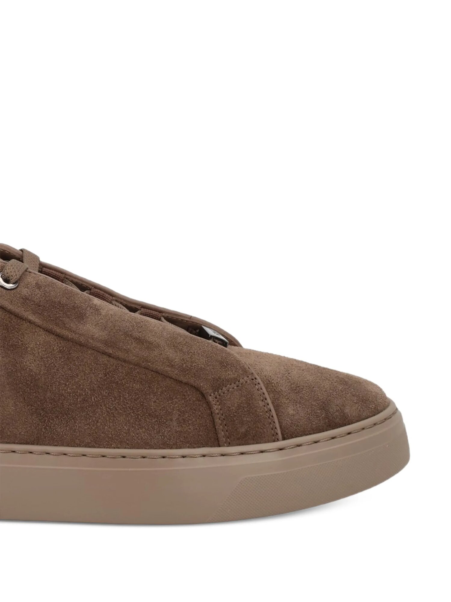 Кроссовки BOSS Gary trainers in suede, размер 44, коричневый — фото 1