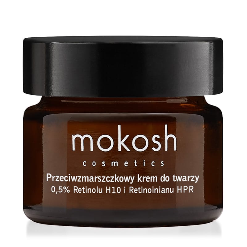 Крем для ухода за кожей Mokosh Anti Aging Face Cream Rose with Berry Противоморщинный крем для лица 0,5% ретинола H10 и ретиноината HPR - Роза с черникой 15 мл