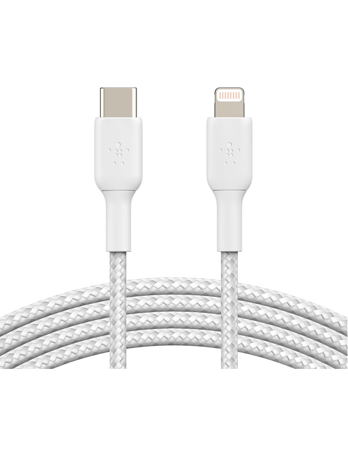 Кабель Belkin BoostCharge Lightning To USB-C Braided Silicone Cable. Длина: 1м. Цвет: белый