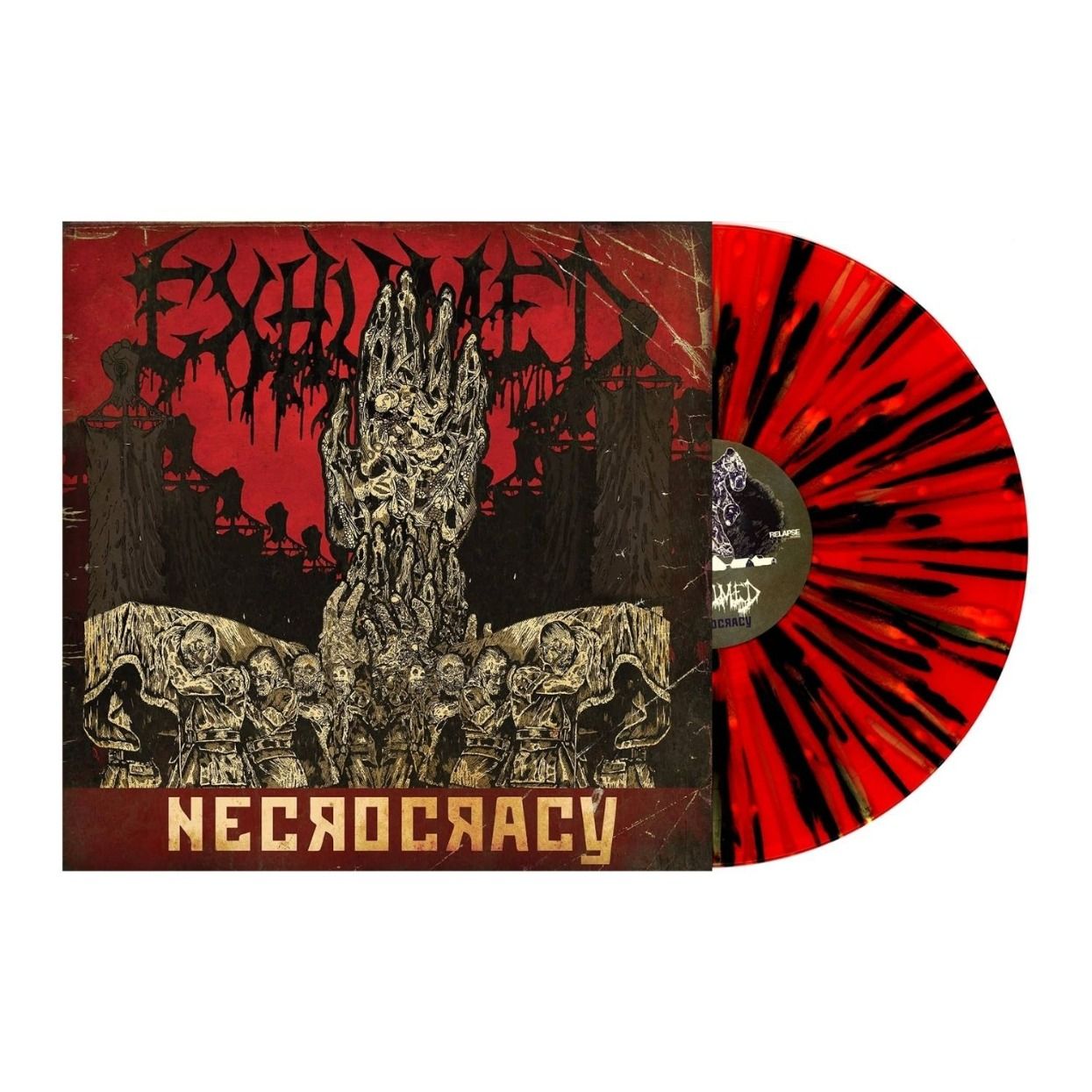 Виниловая пластинка Exhumed - Necrocracy, Vinyl, LP, Blood Red with Splatter Vinyl, New