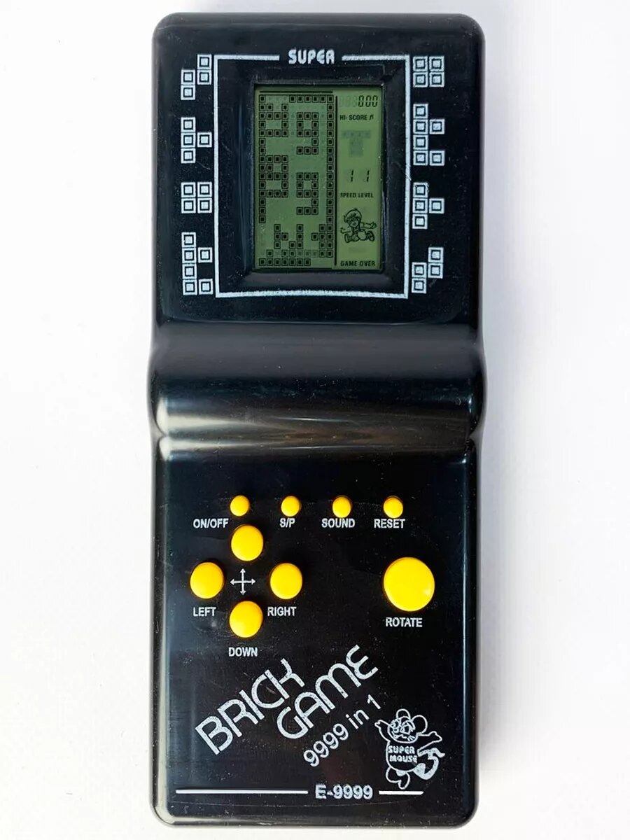 Игра Brick Game "Тетрис", электронная, классический дизайн, чёрный