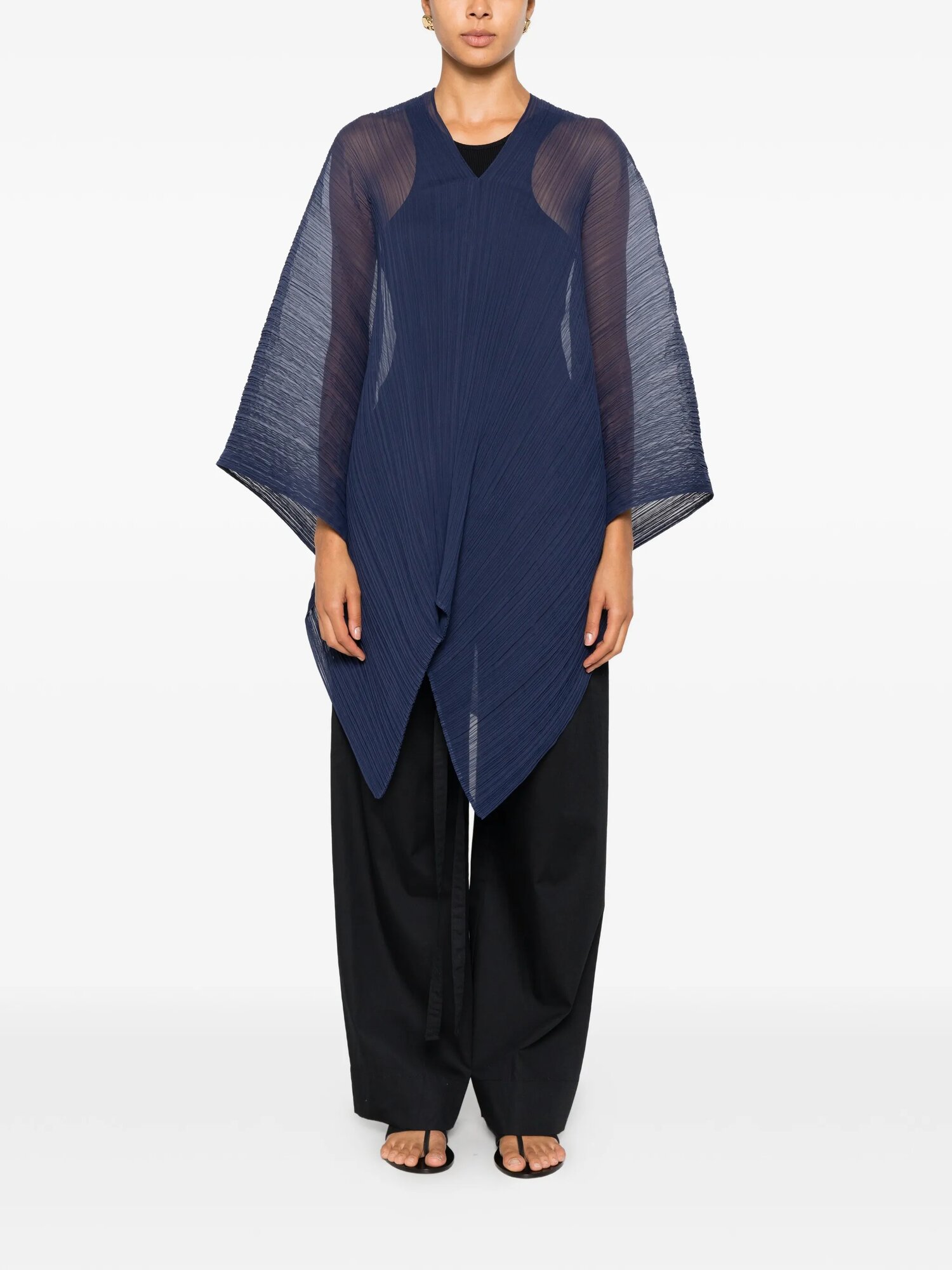 Накидка Pleats Please Miyake, размер OneSize, синий — фото 1
