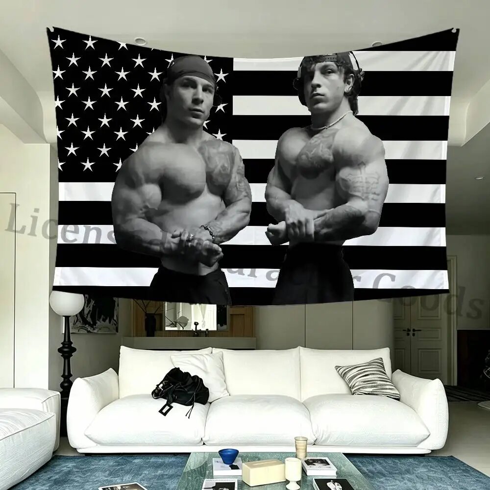 Персонализированный флаг из хлопка и льна TREN TWINS C-Christian and Michael G-Gaiera