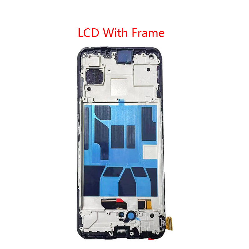 Дисплей для Realme GT 5G/GT Neo (RMX3031/RMX2202) в сборе с тачскрином Черный - (OLED) ЖК Черная рамка