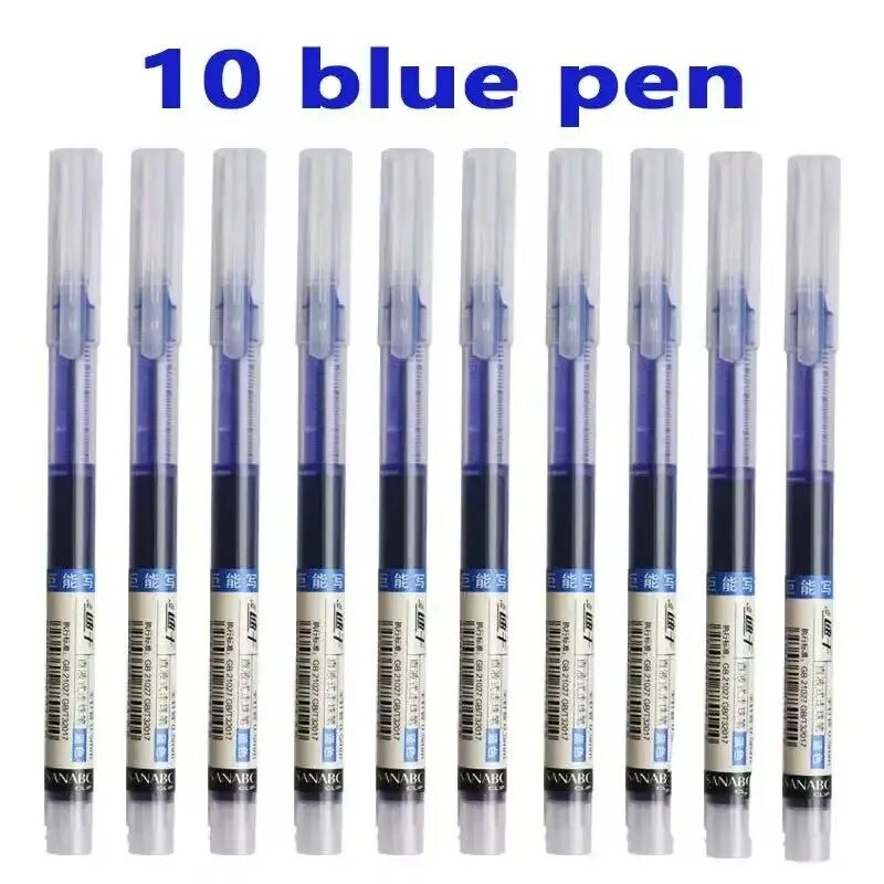 Гелевые ручки hopk, набор из 3/10/50/100 шт. Синий, 10pcs blue