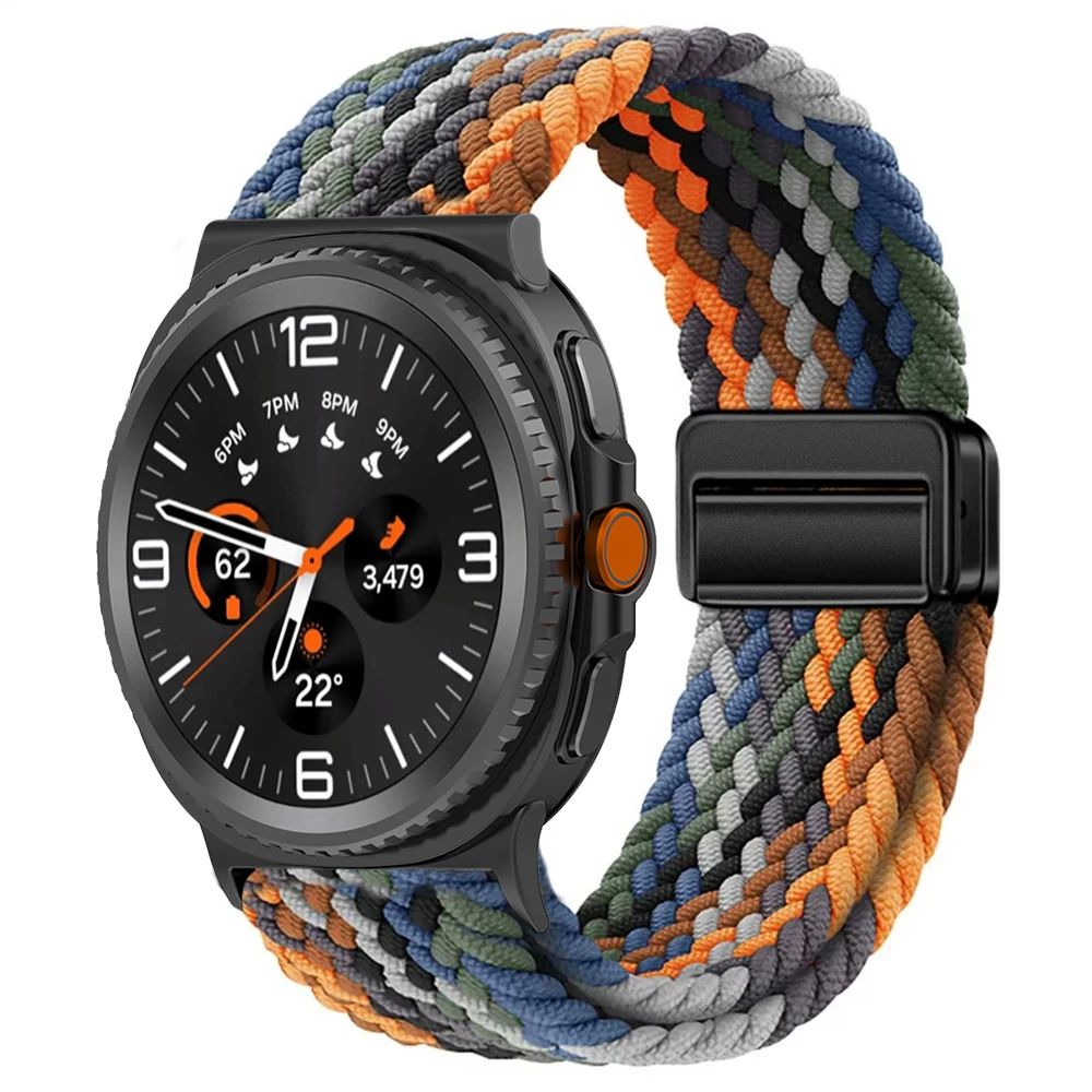 Магнитный ремешок из нейлона для Samsung Galaxy Watch 8/8 Classic с петлей 40 мм, 44 мм, 46 мм, браслет для смарт-часов Galaxy Smart Watch