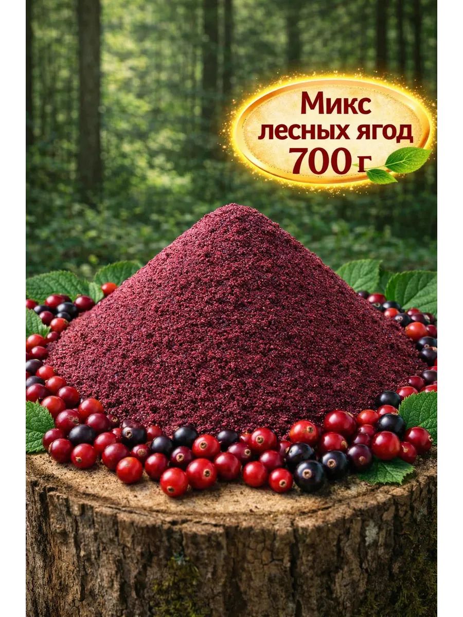 Микс лесных ягод сублимированный молотый, 700 г