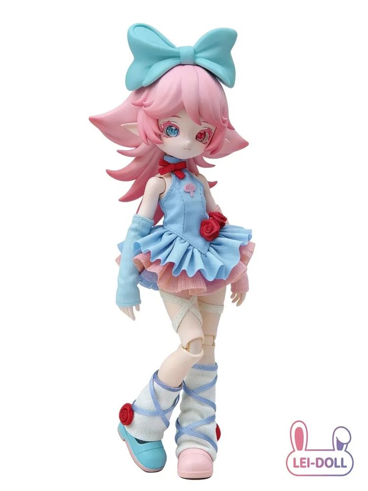 LEI-Doll 1/12 Кукла с шаровидными суставами BJD,(Mushroom Mycelium Naming Series) ,17cm, полный набор прически, одежды и аксессуаров, коллекционная, подарок для девочек