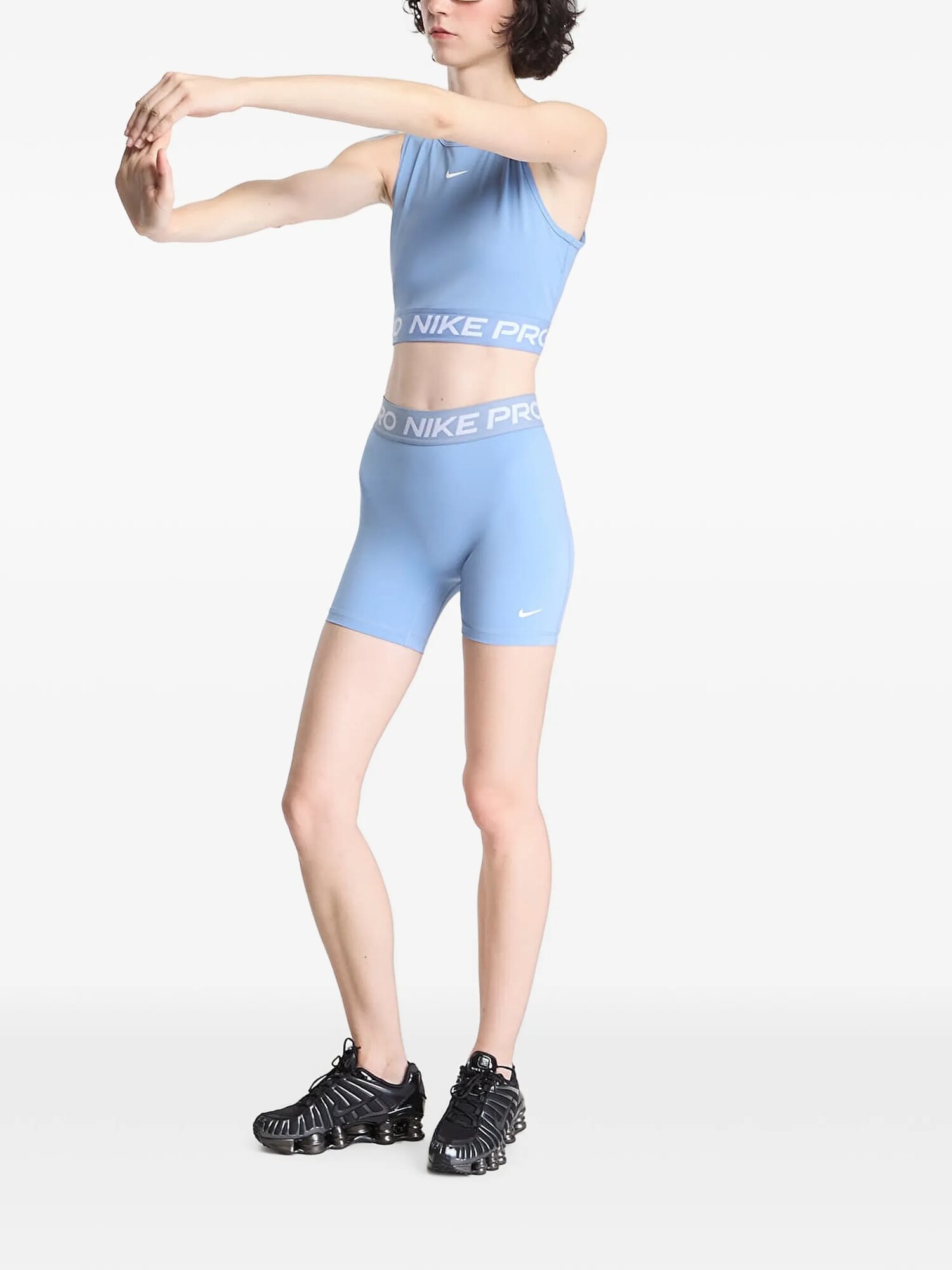 Топ NIKE Dri-FIT performance ank top, размер M, синий — фото 1