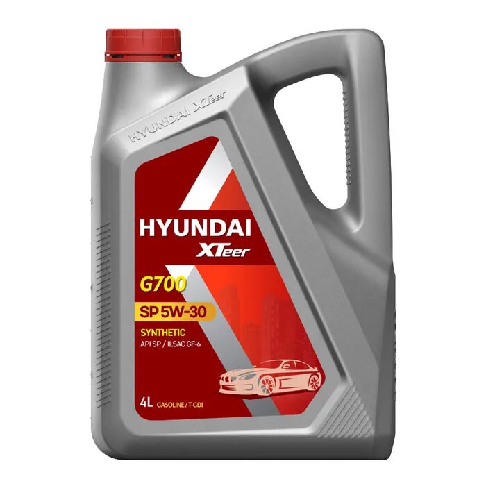 Моторное масло Hyundai XTeer G700, 5W30, 4л синтетическое, для бензиновых и дизельных двигателей