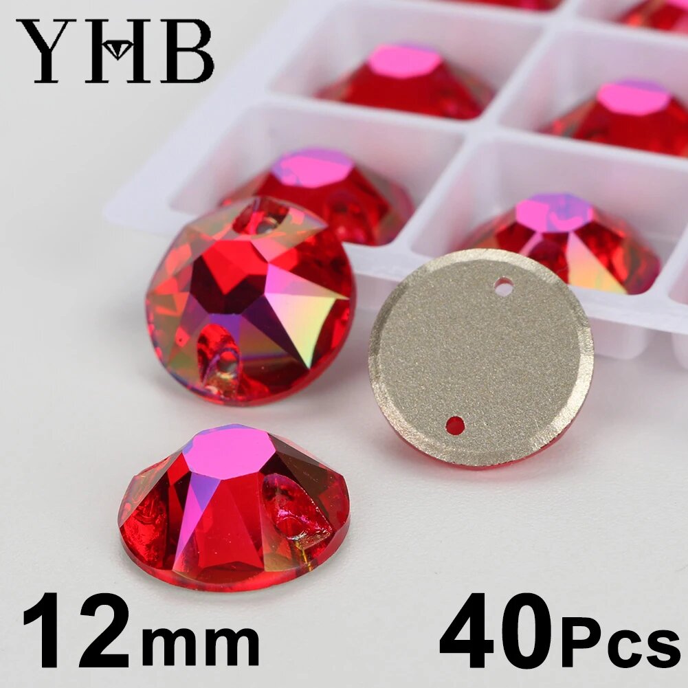 Стразы YHB 227SI Lt Siam Rolivi XIRIUS 12mm
