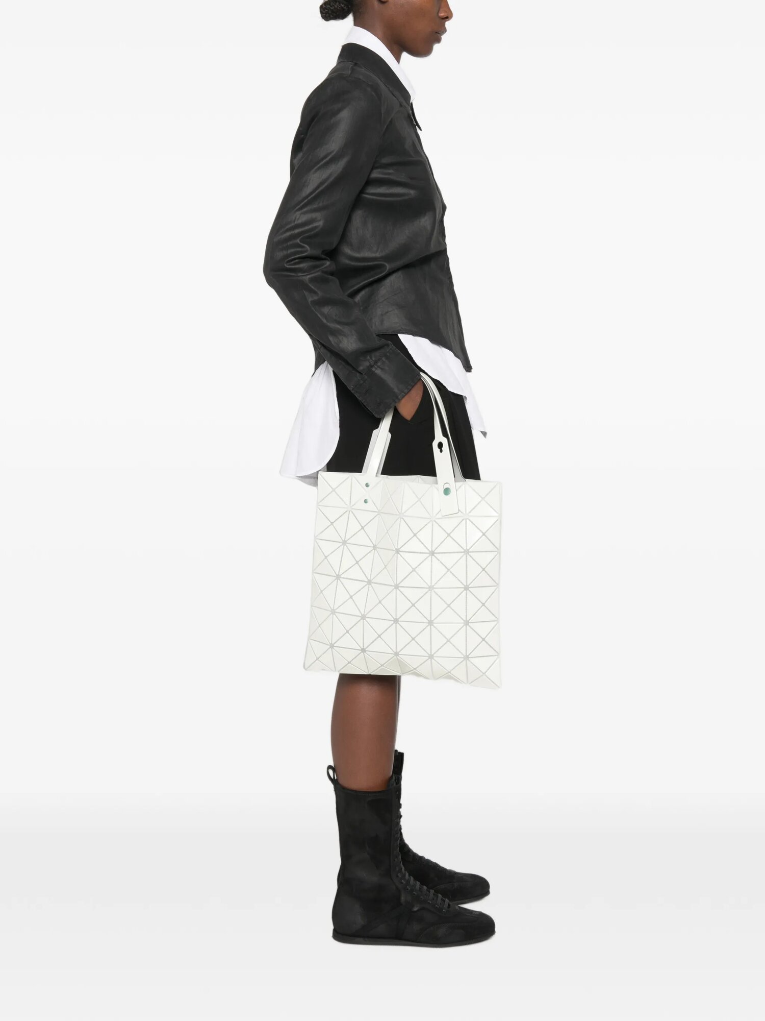 Сумка Bao Bao Issey Miyake Lucent, white — фото 1