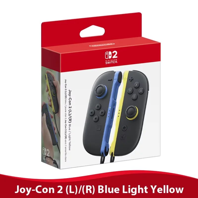 Контроллеры Joy-Con Nintendo Switch 2 светлые голубой/красные Blue Light Yellow