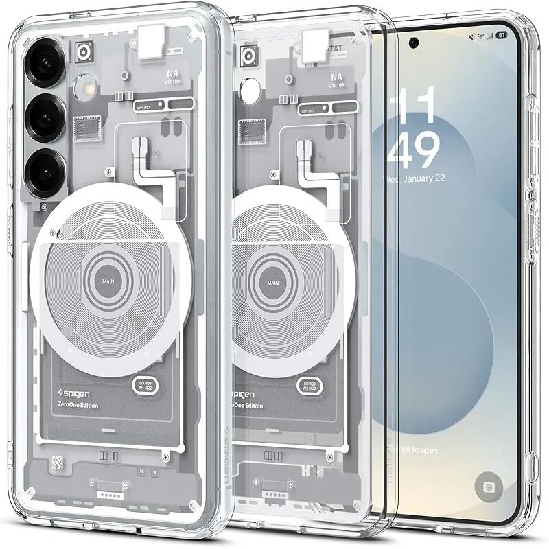 Чехол для мобильного телефона Spigen Samsung Galaxy S25 Plus совместим с системами MagSafe, Ultra Hybrid MagFit (Qi2 Certified)
