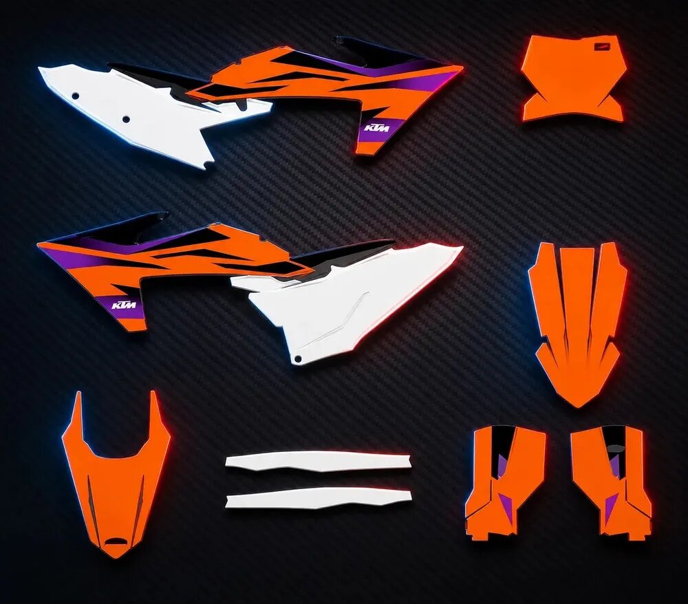 Премиальный комплект наклеек KTM 2324SXF 2425EXC K23 для мотоциклов 20242026 годов, используемый в графических пакетах-СтикМот
