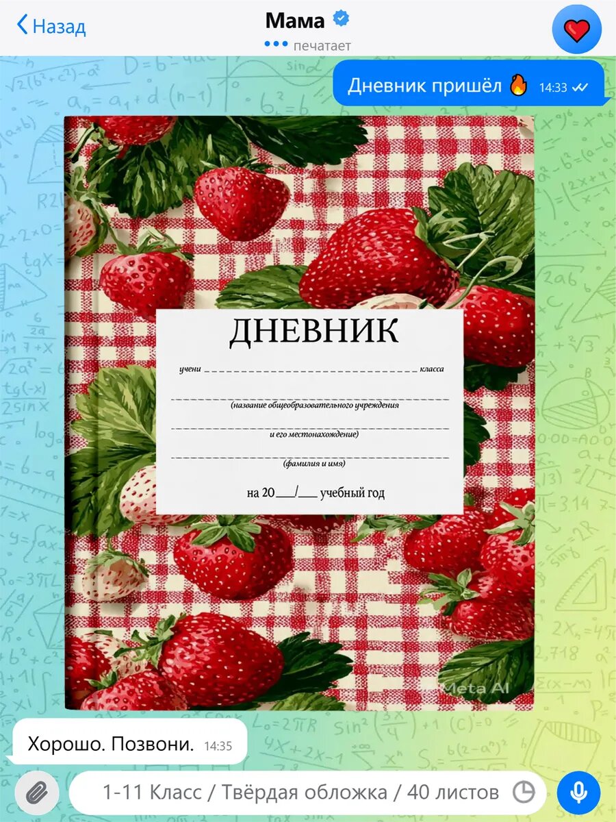 Школьный дневник с принтом y2k pinterest