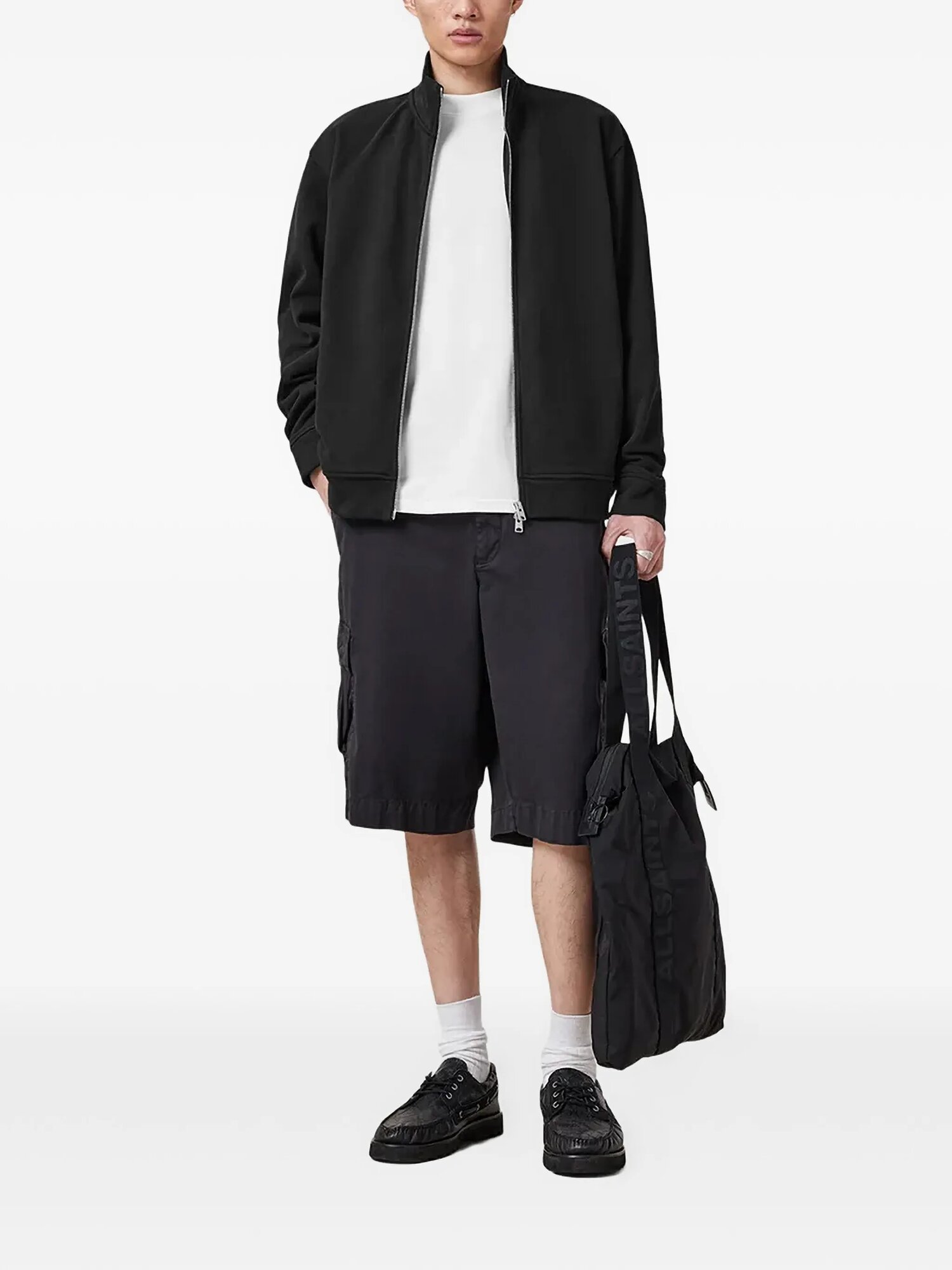 Футболка AllSaints Nero, размер 52, white — фото 1