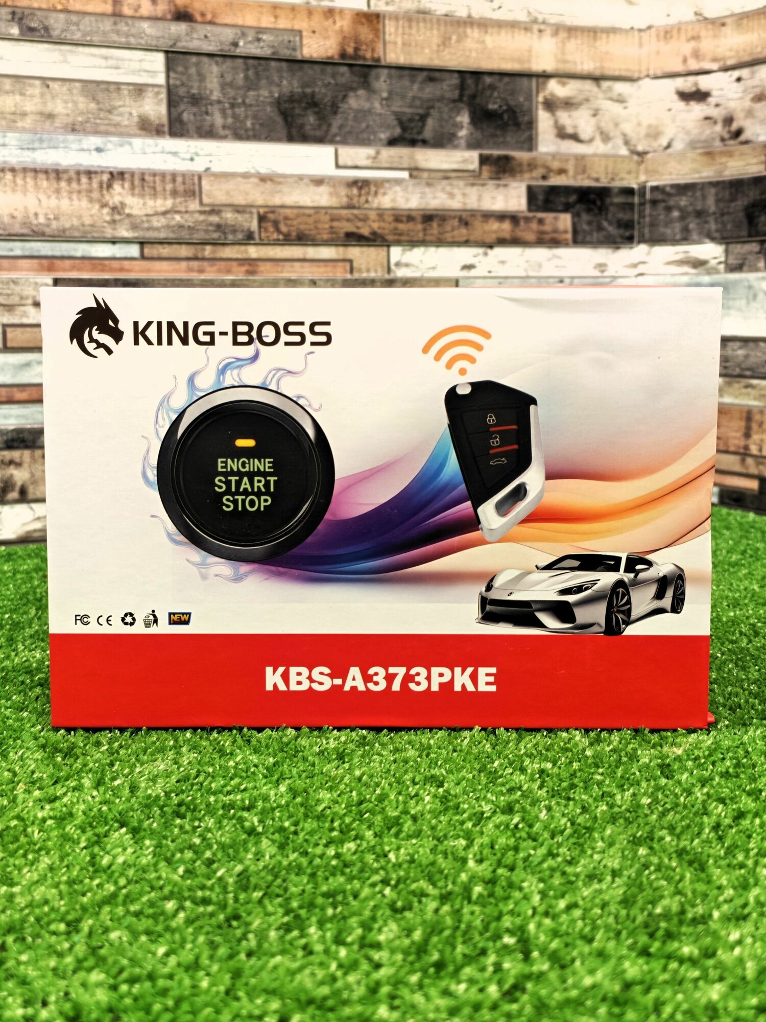 Автосигнализация King-Boss KBS-A373PKE: PKE-доступ, дистанционный запуск, односторонняя система