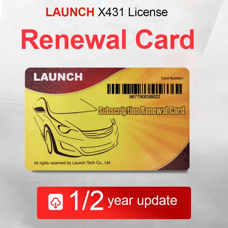 Карта обновления LAUNCH для X431 PRO3S+, Immo elite, V, V+, PROS, PRO DYNO, PRO 2 years free update
