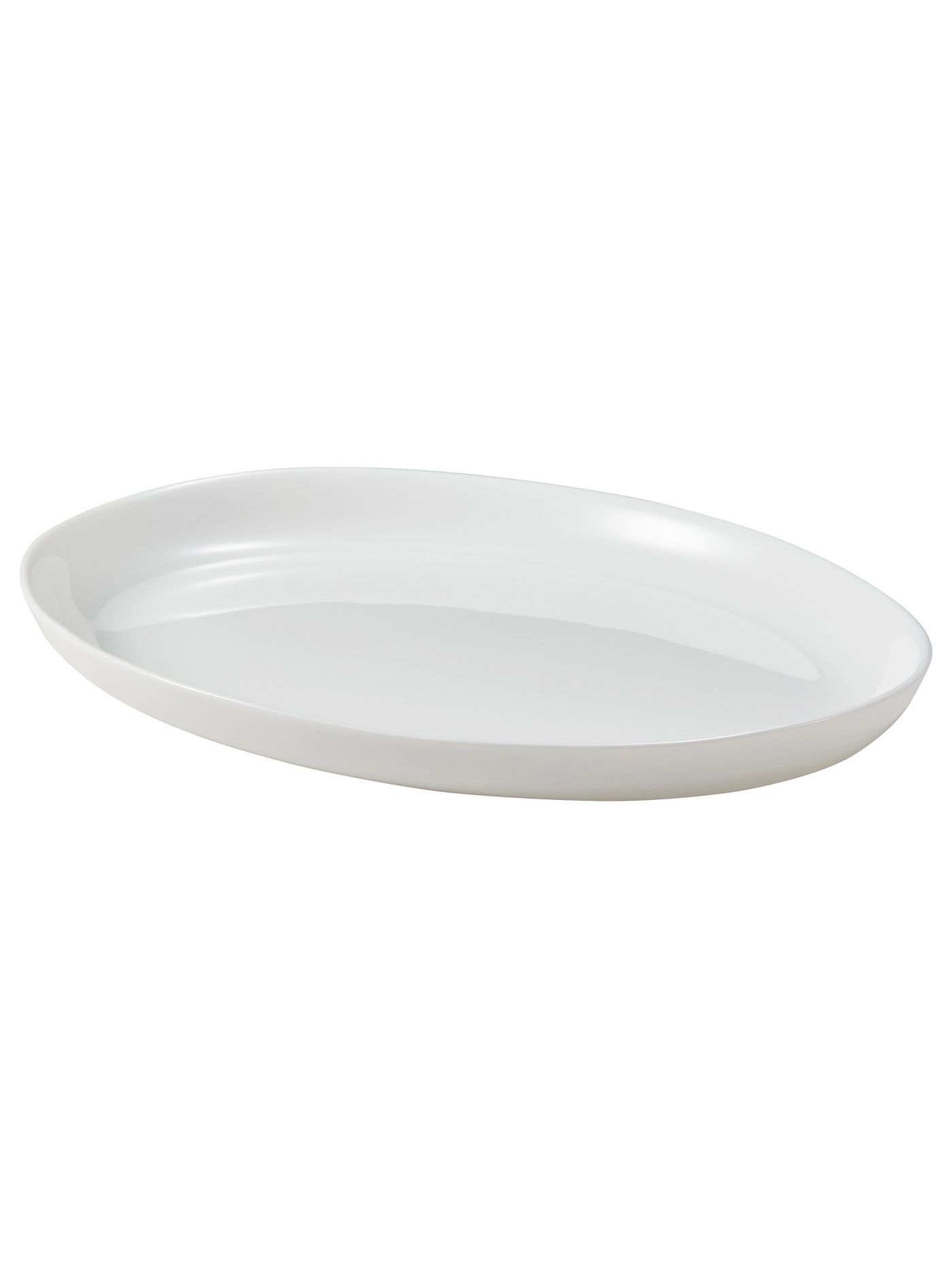 IKEA OFTAST тарелка белая 28x22 см