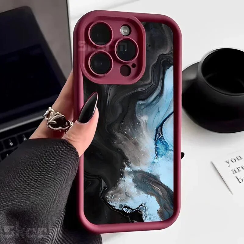 Чехол для телефона для iPhone 15, 14, 13, 12, 11 Pro Max XS XR X 7, 8 Wine red F2304, iPhone 15