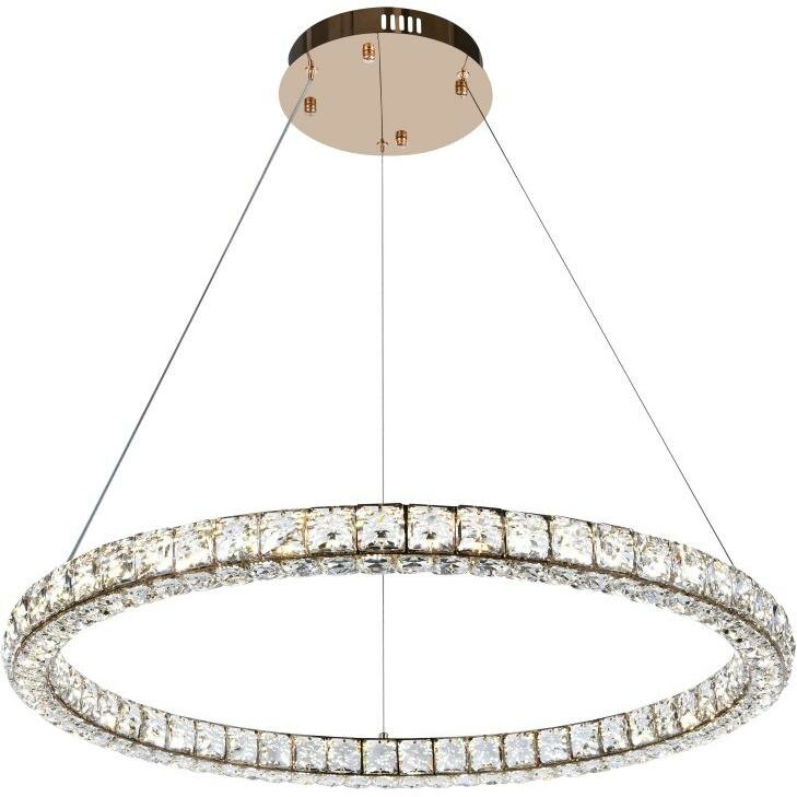 Подвесная люстра Stilfort UltraTon 4052/03/08P, LED 80 Вт, золотой/прозрачный