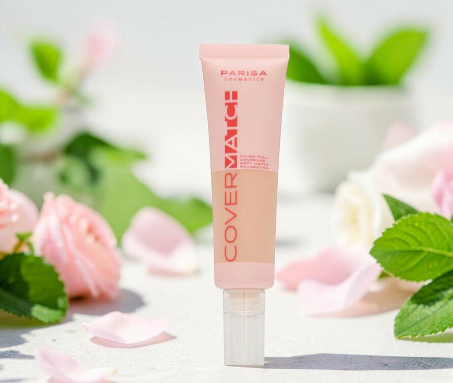 Тональная основа для лица Parisa Cosmetics Cover match тон 204