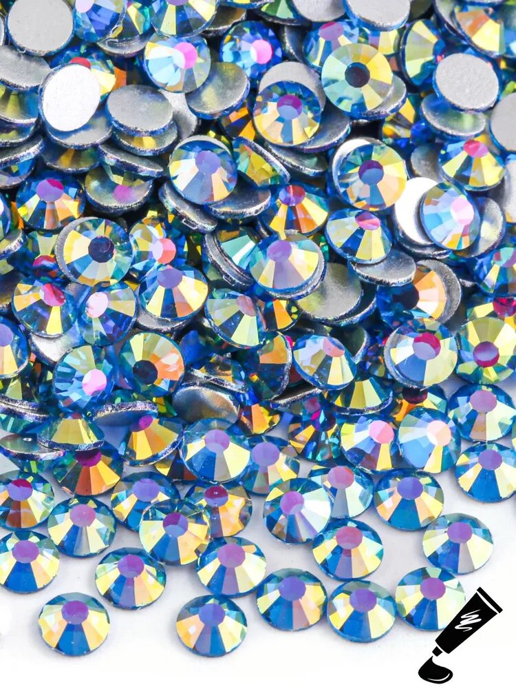 1440 штук Magic Capri blue SS20 стразы Silver Base Высококачественные холодные стразы для маникюра и украшения одежды без термического восстановления