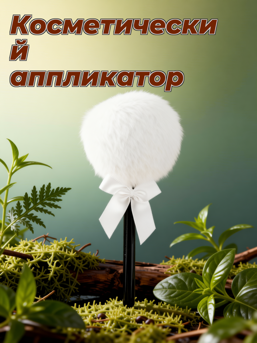 Пушистый Подушечка Для Пудры Компактный Белый 17.00X7.00X2.50CM