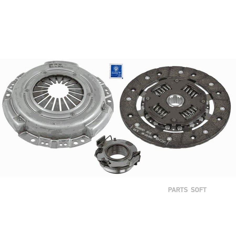 К-кт сцепления!\ Toyota Corolla 1.4/1.4 VVT-i/1.4 16V 97> от официального дистрибьютора, SACHS, артикул 3000843501
