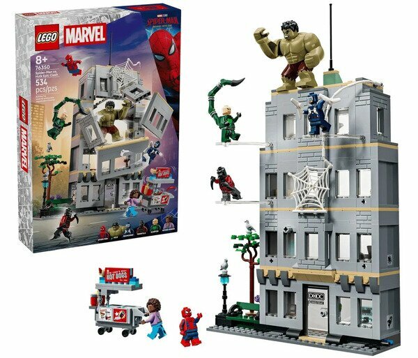 Конструктор LEGO Marvel 76350 Человек-паук против Халка: Эпическое столкновение (Lego 76350)
