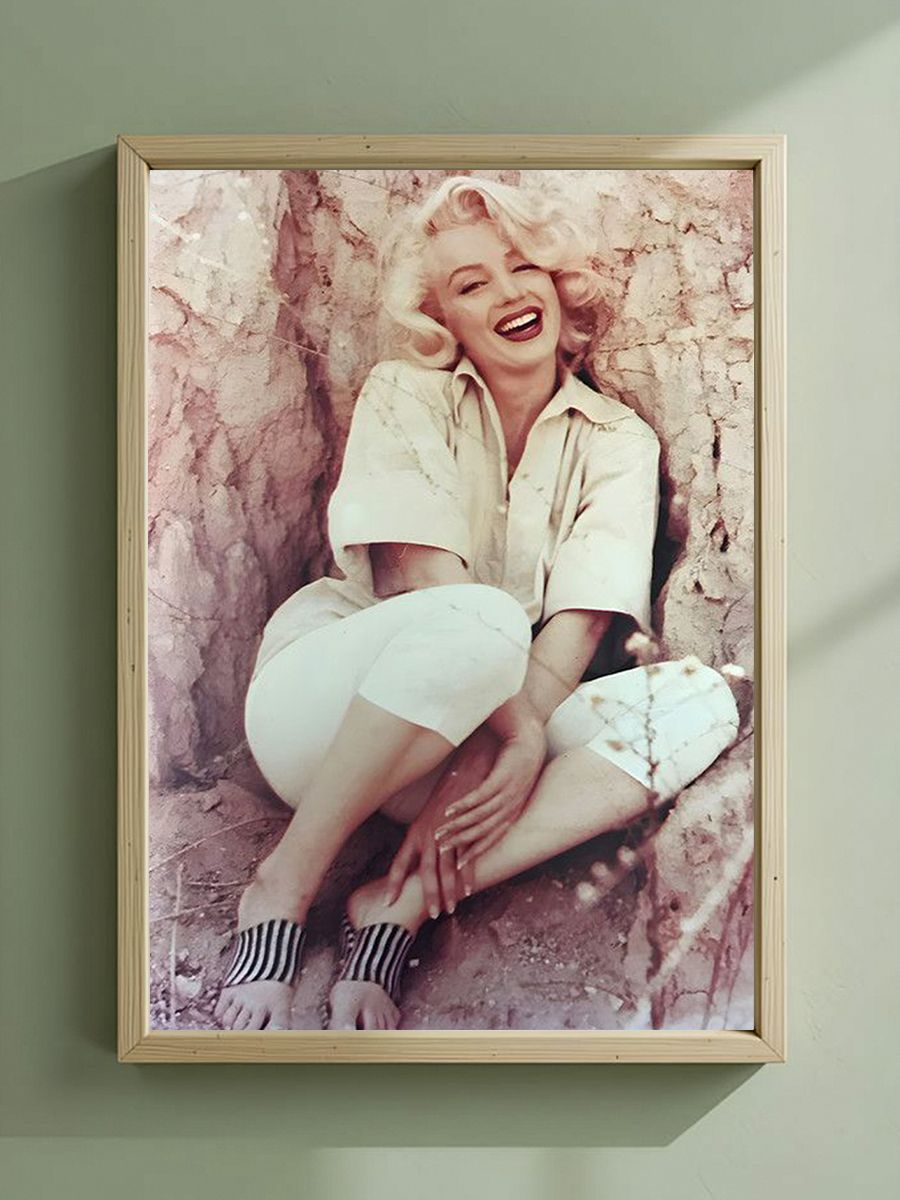 Постер, плакат на стену "Портрет Мэрилин Монро / Marilyn Monroe" 42 см х 29,7 см (А3), Без Рамы