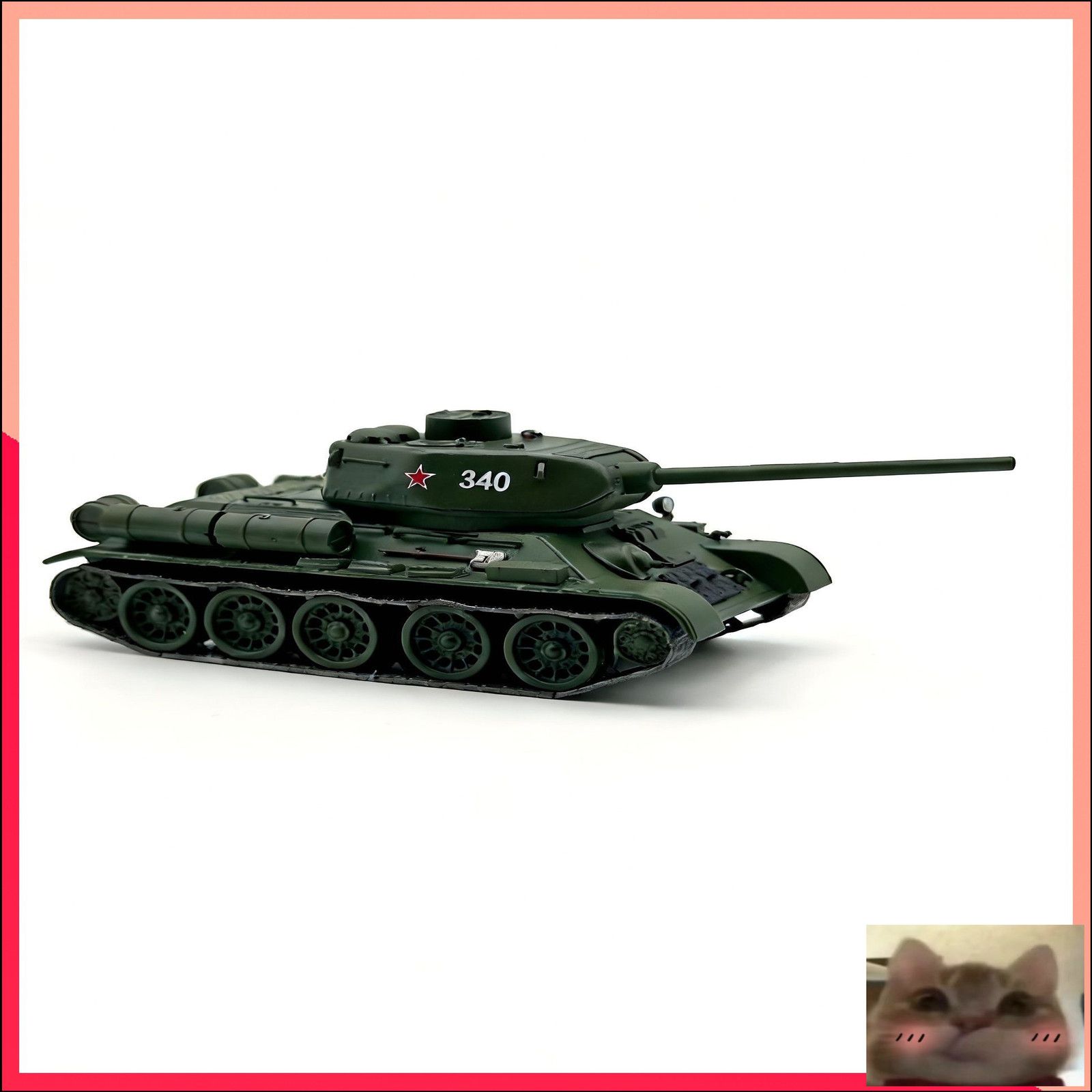 Готовая модель танка Т-34 в масштабе 1:72, серийный номер 340, точная сборка, металлические детали, сборка не требуется Отлично подходит для коллекционеров и подарков.-скидк