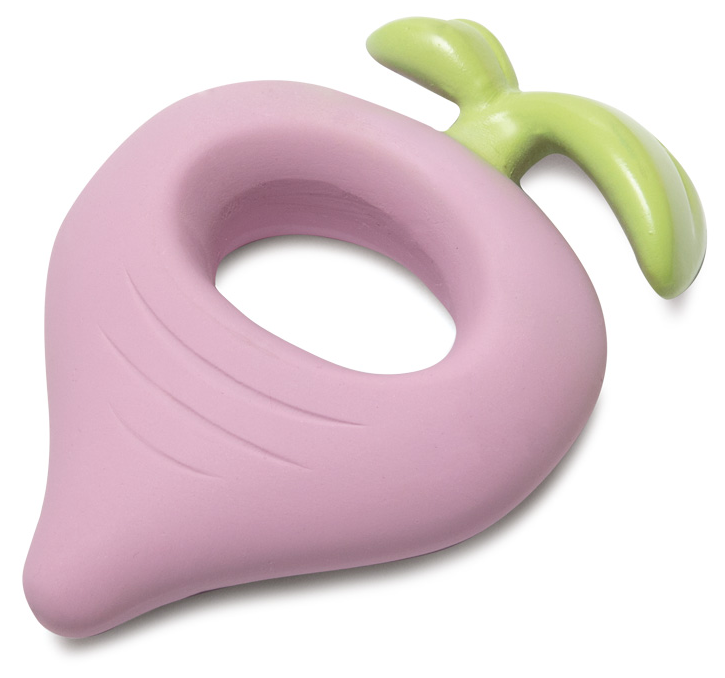 Игрушка для собак Triol / Триол MINI DOGS Редиска из латекса с пищалкой, размером 9см / зоотовары для животных