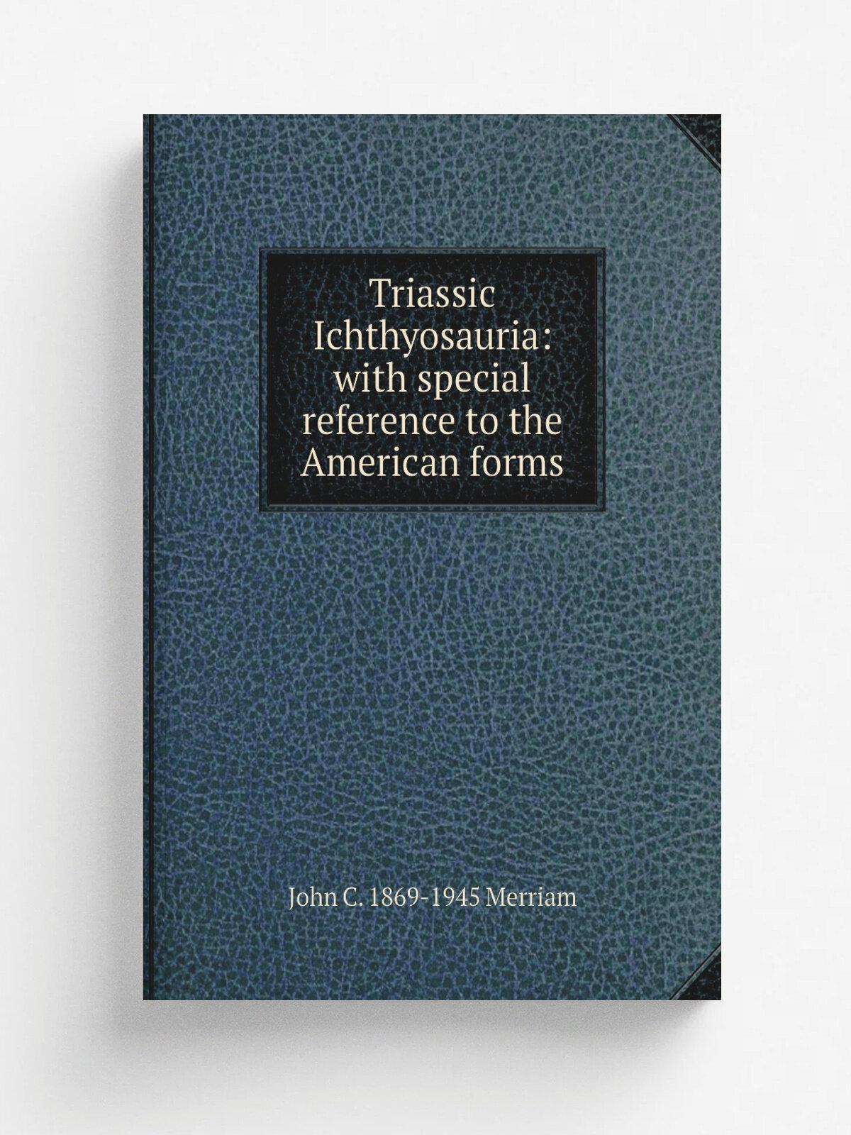 Triassic Ichthyosauria: with special reference to the American forms
