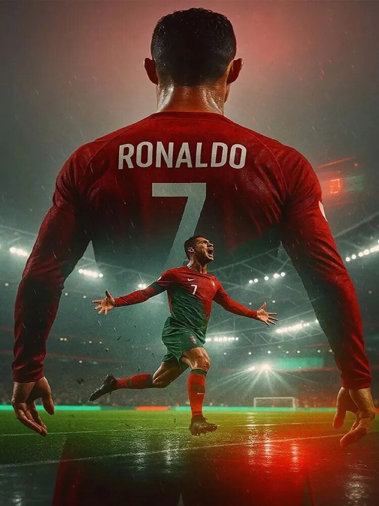 Алмазная Картина Ronaldo 5D Круглый Бриллиант 40х50 См