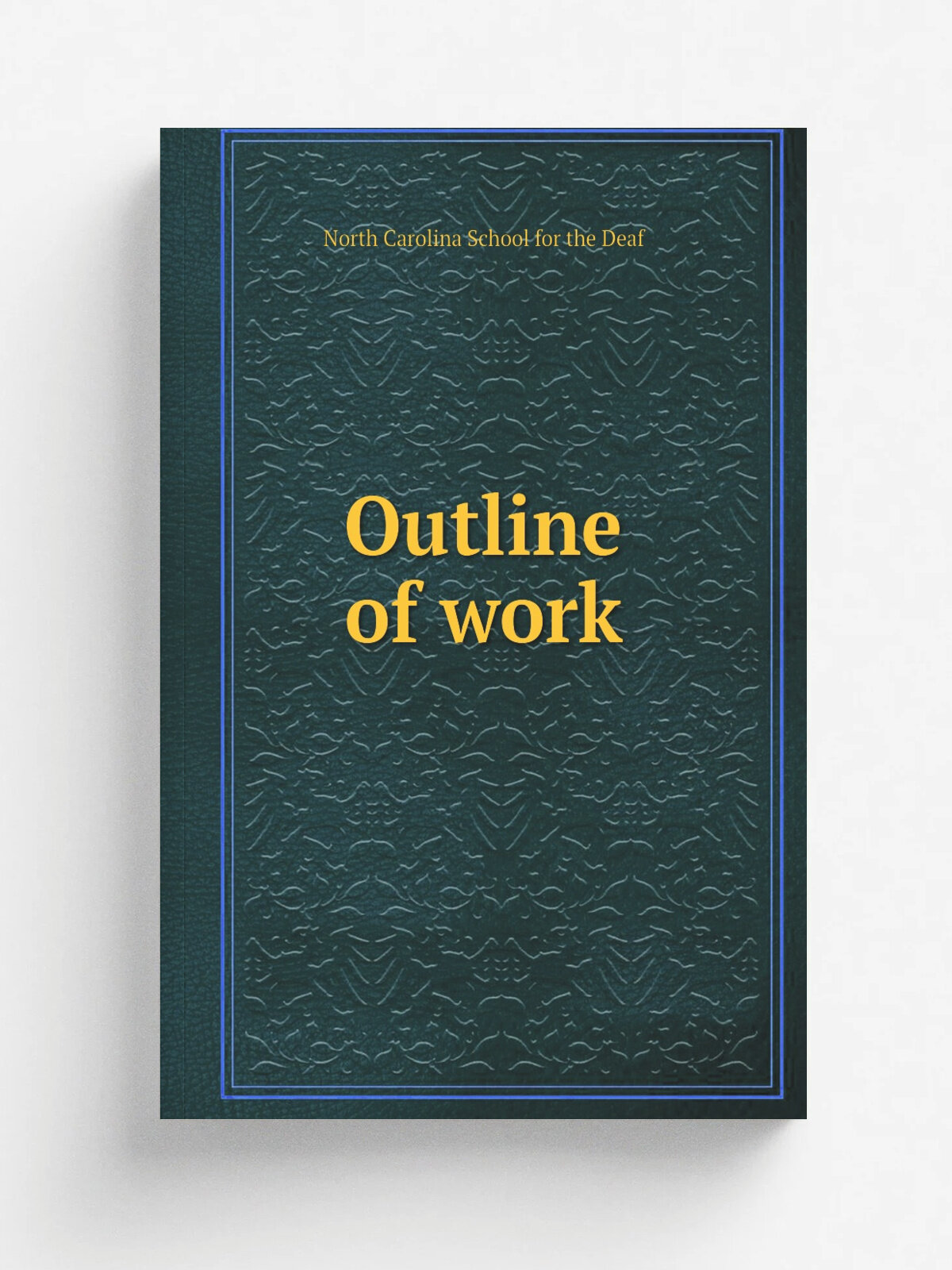 Outline of work | North Carolina School for the Deaf | 1929 | Morgantown, N.C. : The School | Репринт