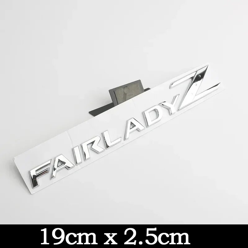3D-буквы Fairlady Z, эмблема на крышку багажника, значок для Nissan Nismo 350Z Серебряный, Silver