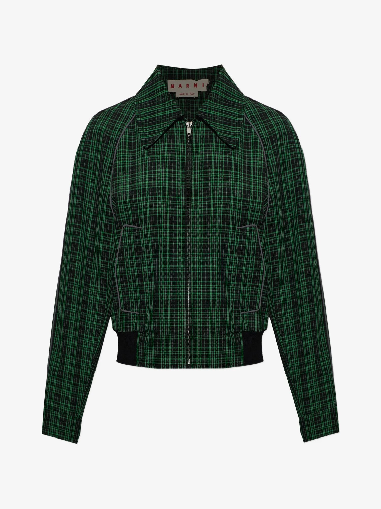 Куртка Checked wool-blend jacket