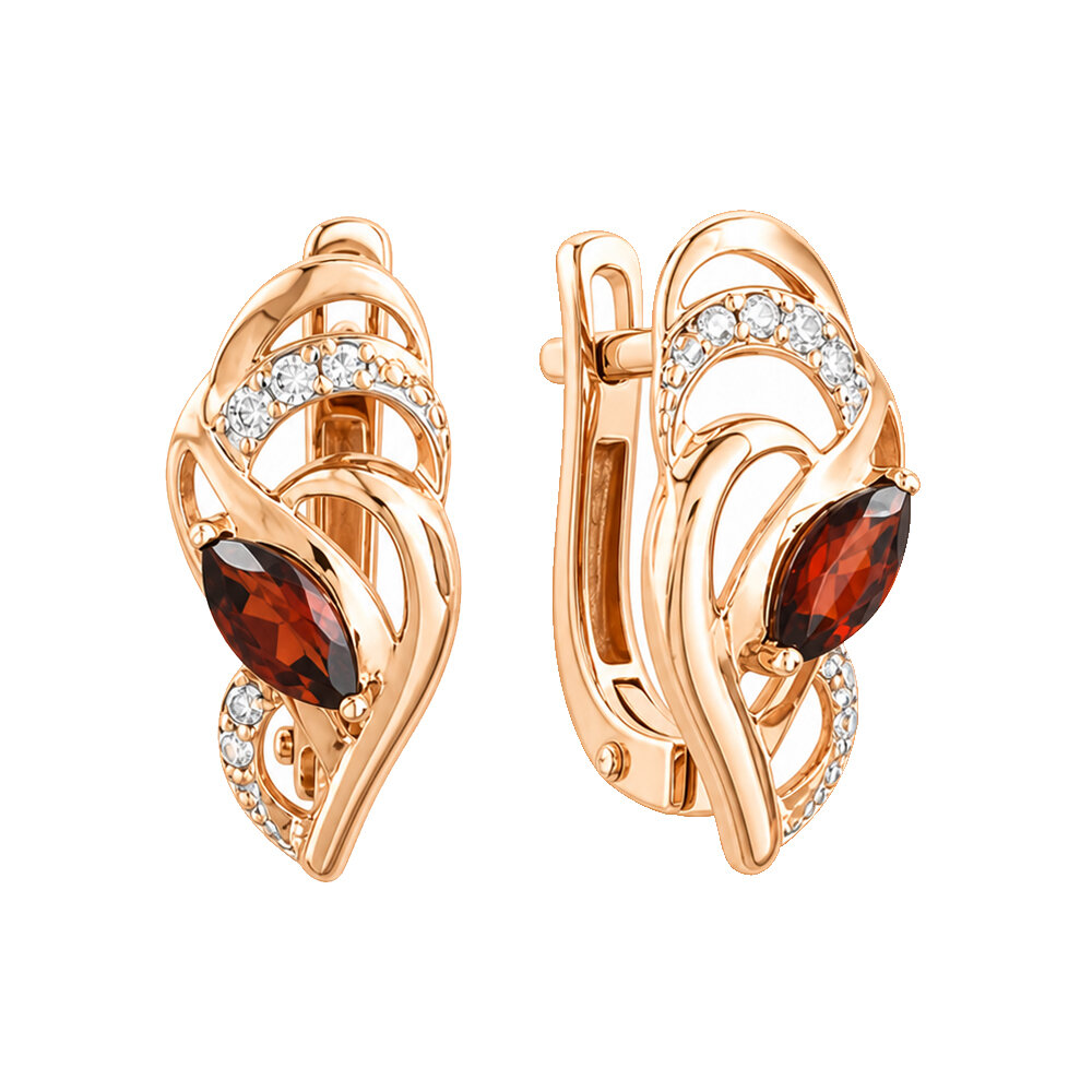 серьги из золота