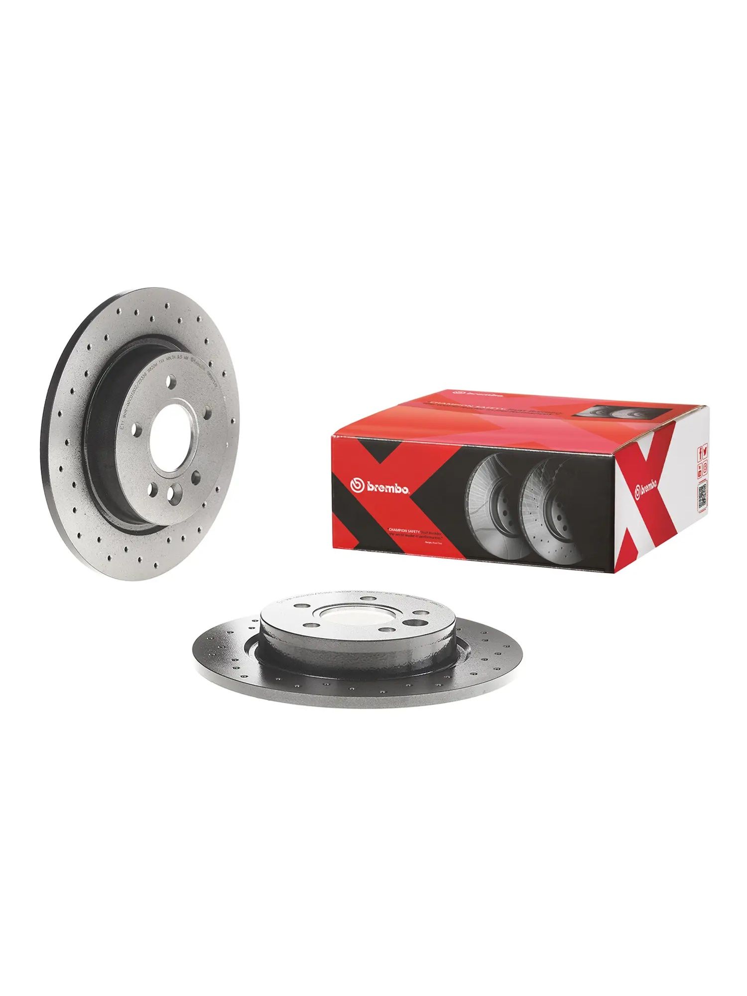Диск тормозной сплошной задний BREMBO (08.9975.1X) Xtra Xtra