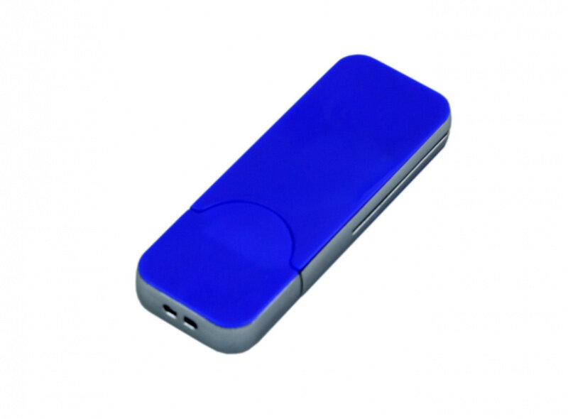 Пластиковая флешка для нанесения логотипа в стиле iphone (32 Гб / GB USB 3.0 Синий/Blue I-phone_style Для подарка детям)