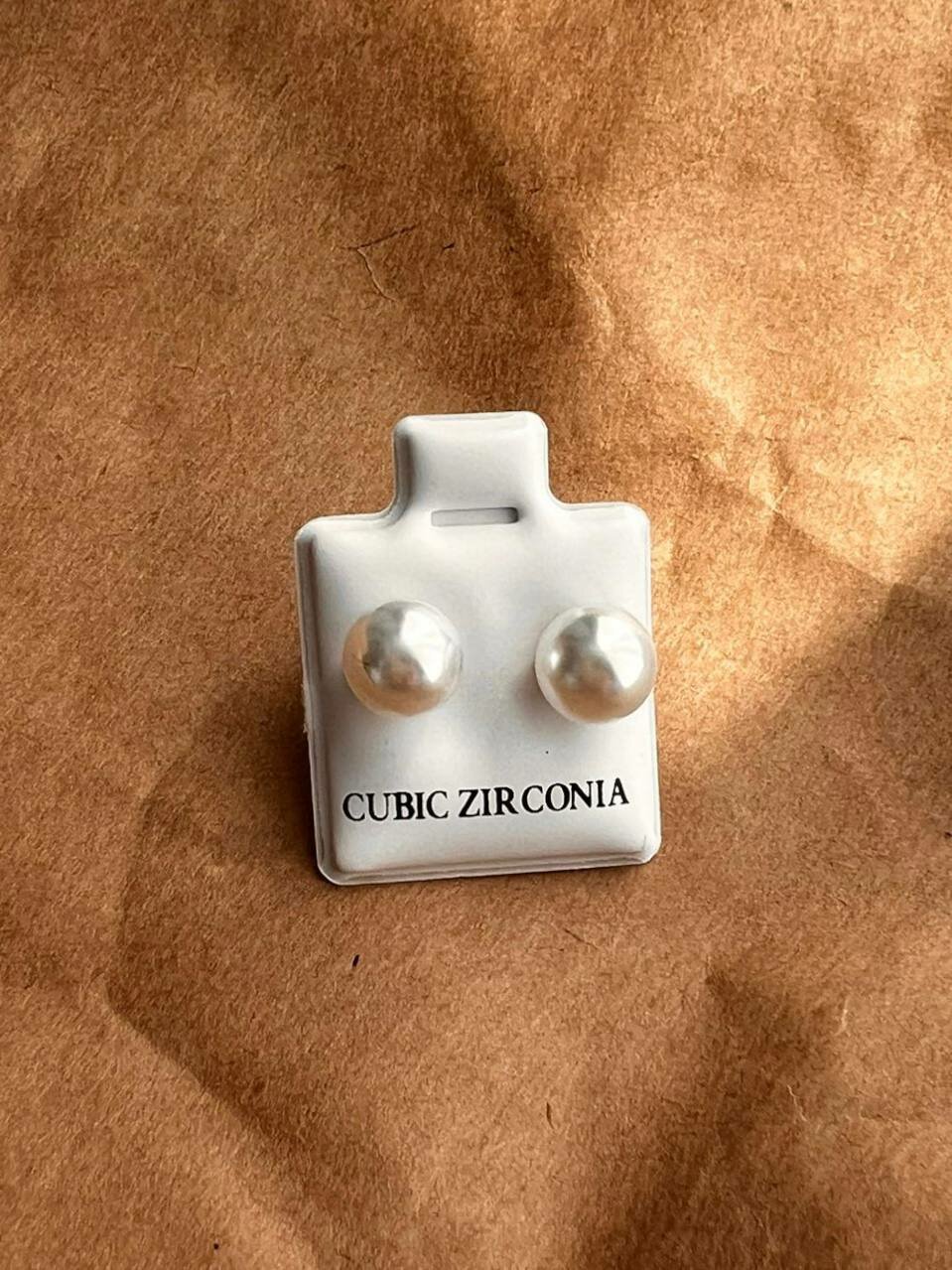 Серьги пусеты, жемчуг имитация