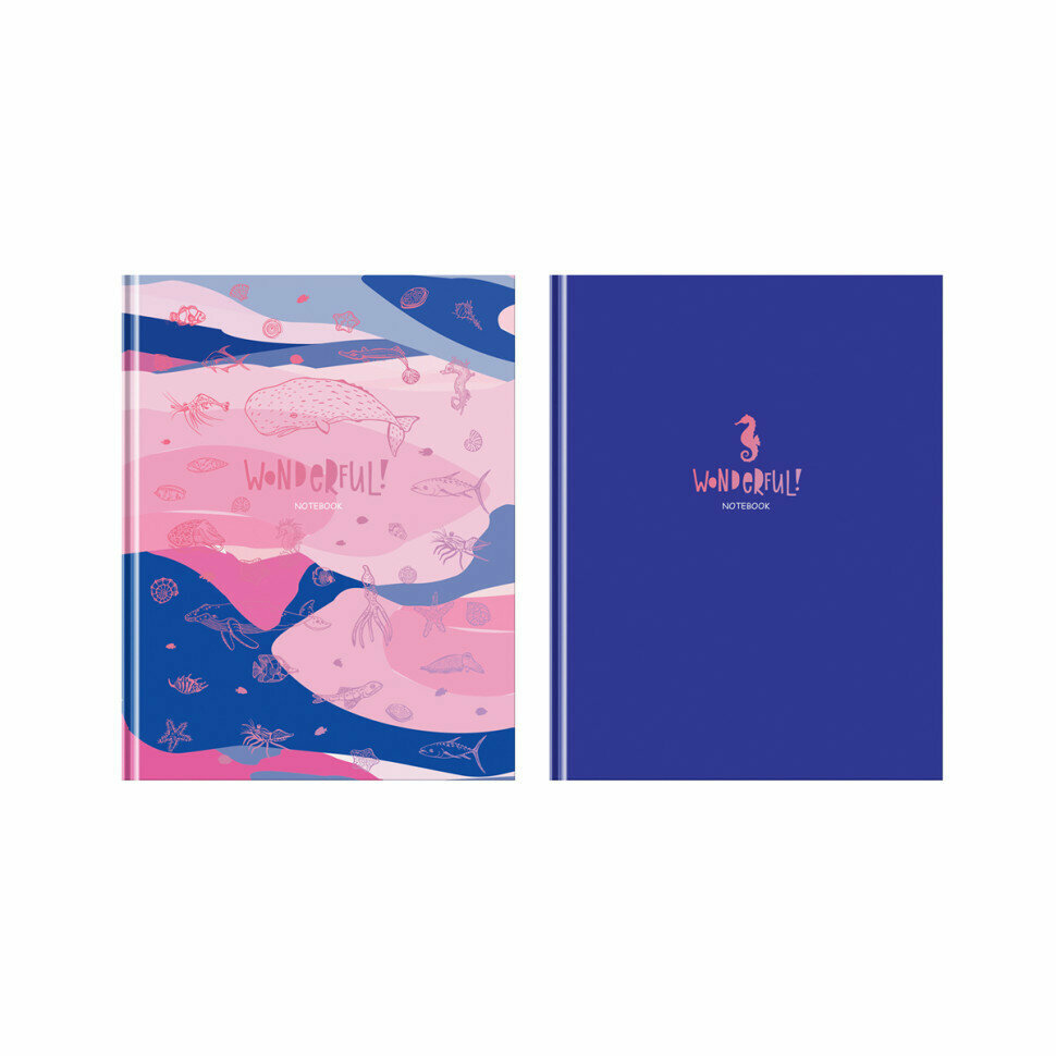 Бизнес-блокнот А5, 80л, евроформат, BG "Wonderful", матовая ламинация, тиснение фольгой, 342378