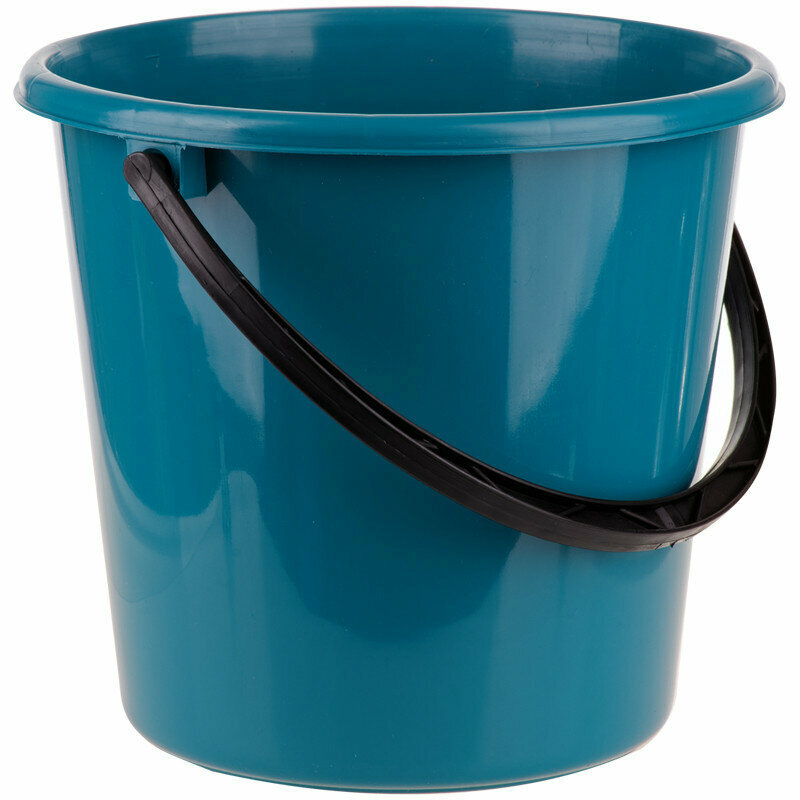 Ведро пластиковое, пищевое OfficeClean, мерная шкала, сине-зеленое, 7л, 299878