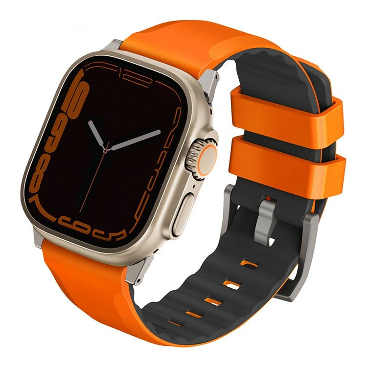 Ремешок Uniq Linus Airosoft silicone для Apple Watch 44-45-46-49 мм, оранжевый
