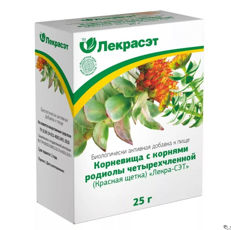 Родиола четырехчленная корневища 25г Лекра-Сэт