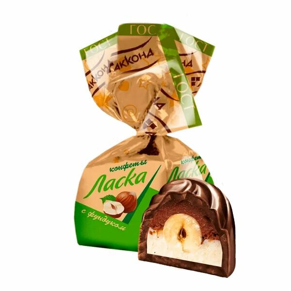 Конфеты Ласка с фундуком 1,0кг, акконд.