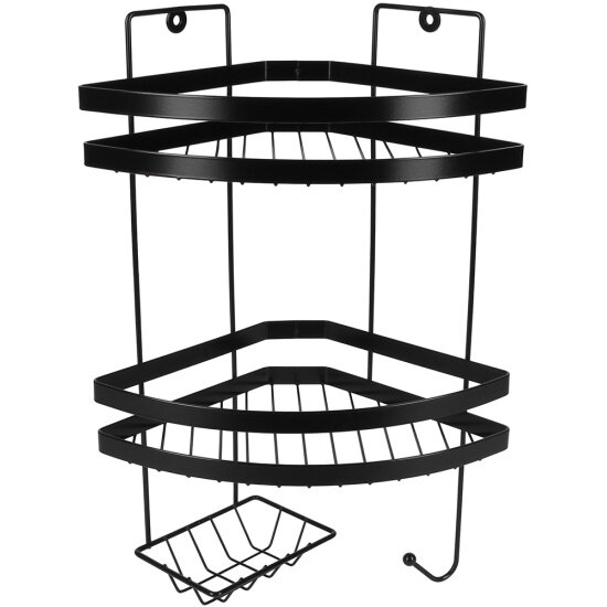 Полка Rosenberg для ванной 2-ярусная угловая-RUS-385329